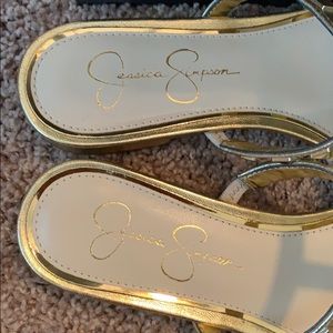 Jessica Simpson | Shoes | New Jessica Simpson Stunning Gold Shoes ...